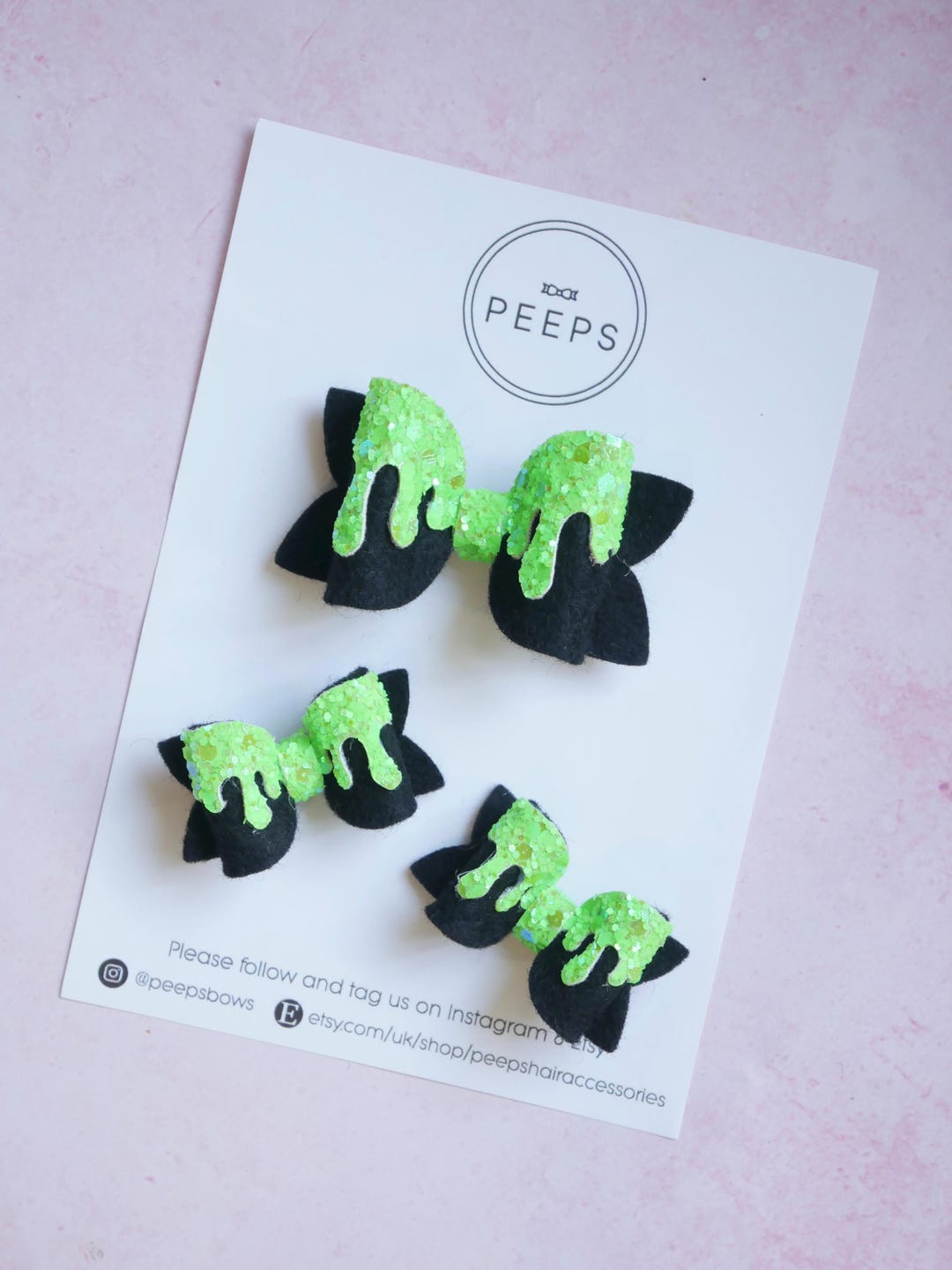Halloween Slime Bows - Etsy