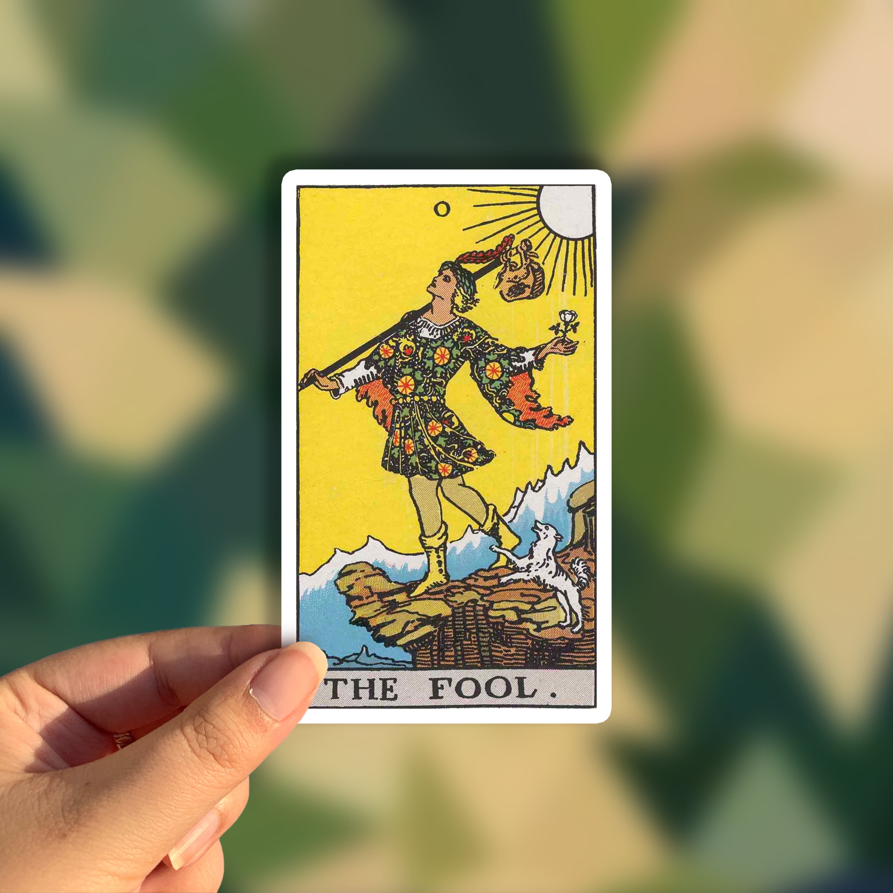 The Fool Rider-Waite Tarot Card Major Arcana water-resistant | Etsy