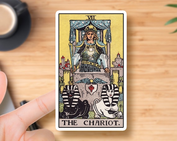 The Chariot Rider-waite Tarot Card Major Arcana | Etsy