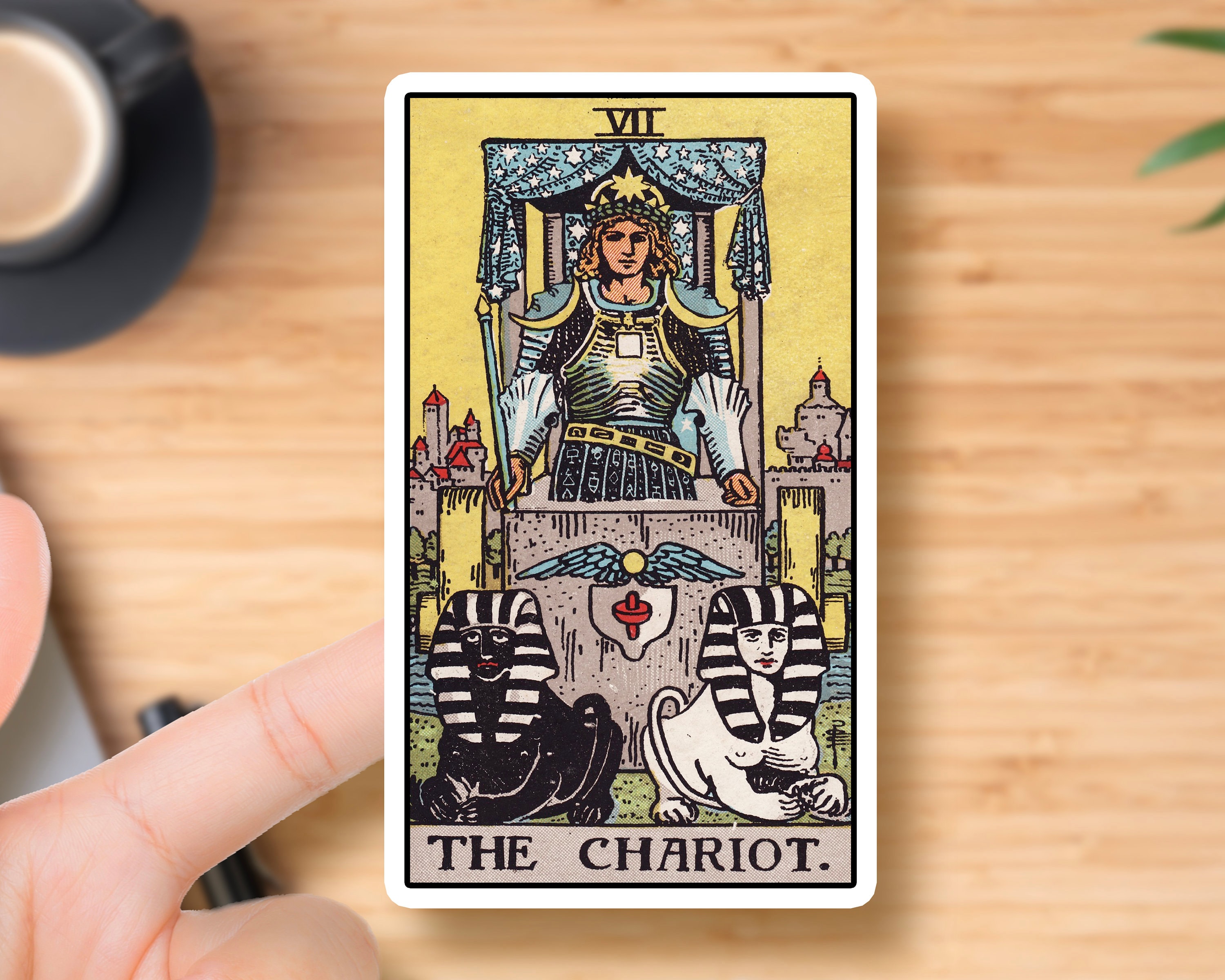 The Chariot Rider-waite Tarot Card Major Arcana | Etsy