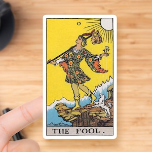 The Fool Rider-waite Tarot Card Major Arcana Waterproof Sticker ...