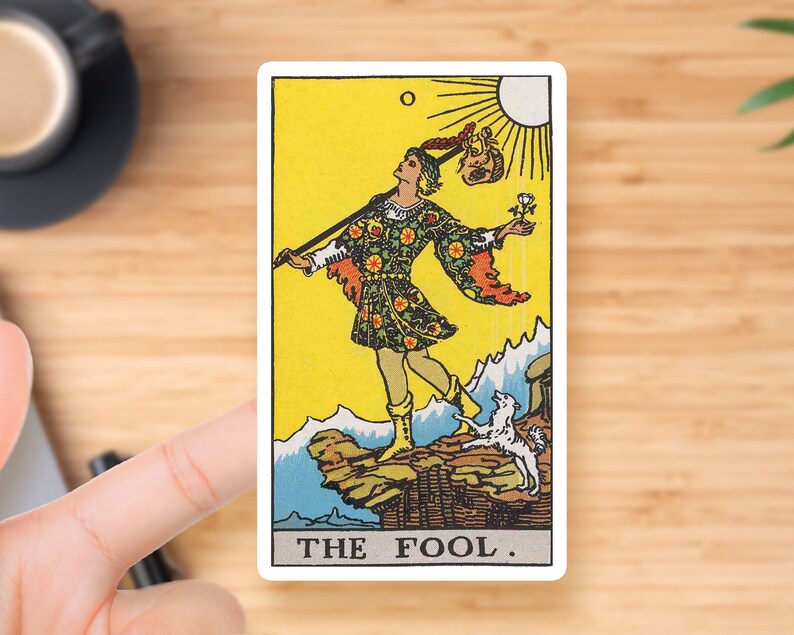 The Fool Rider-waite Tarot Card Major Arcana Water-resistant - Etsy