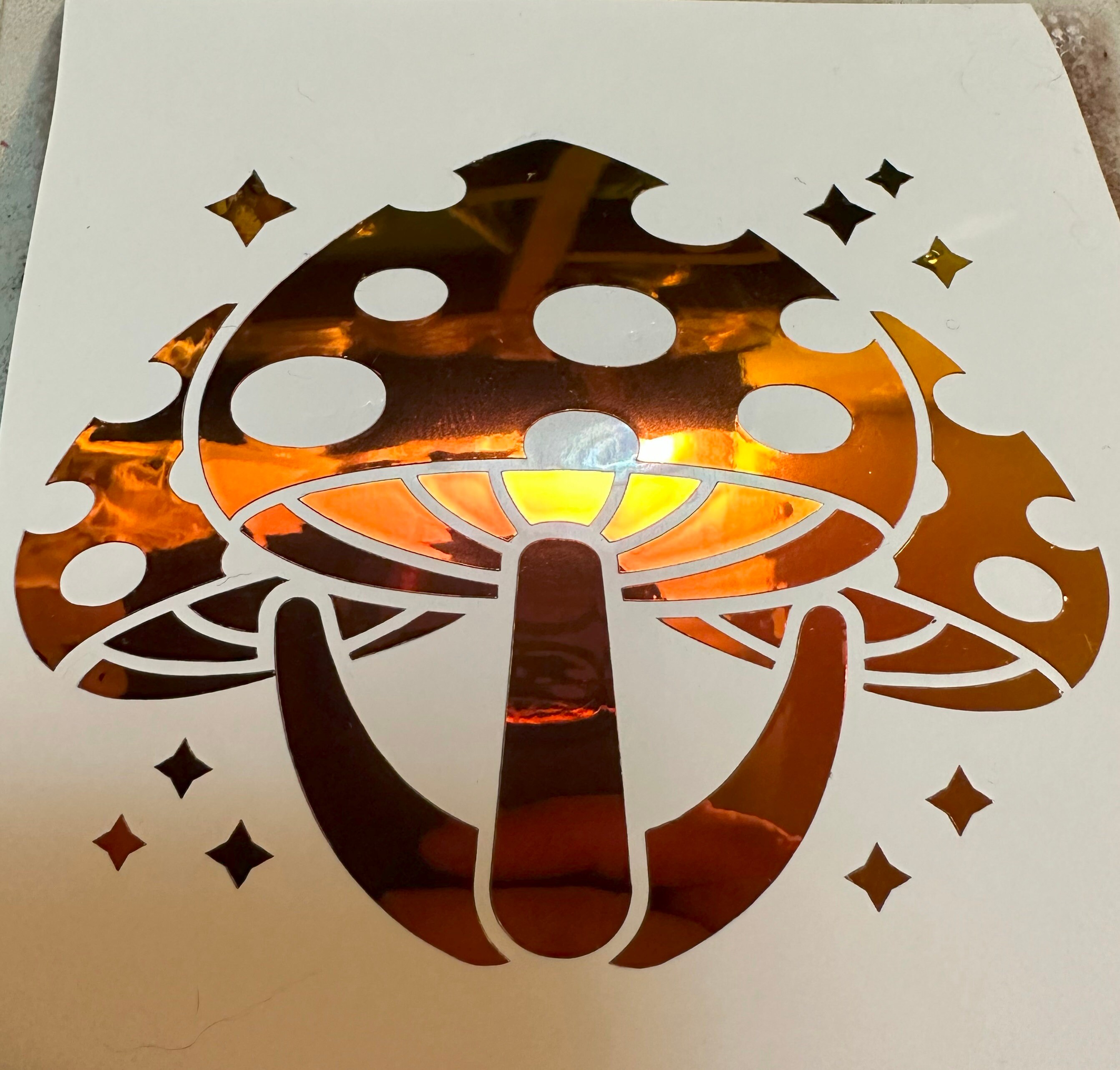 Mushroom Trio Vinyl Decal - Etsy