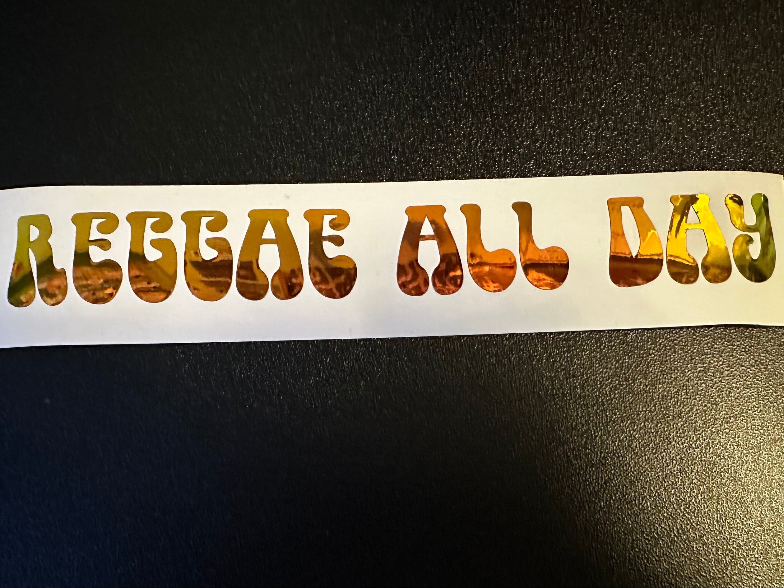 Reggae All Day Vinyl Decal - Etsy