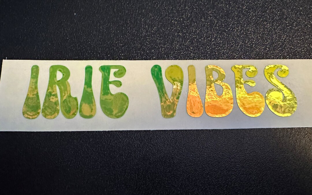 Irie Vibes Vinyl Decal - Etsy