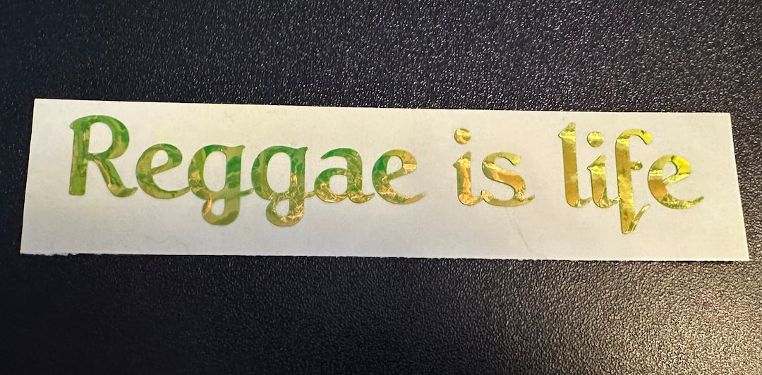 Reggae is Life Vinyl Decal - Etsy