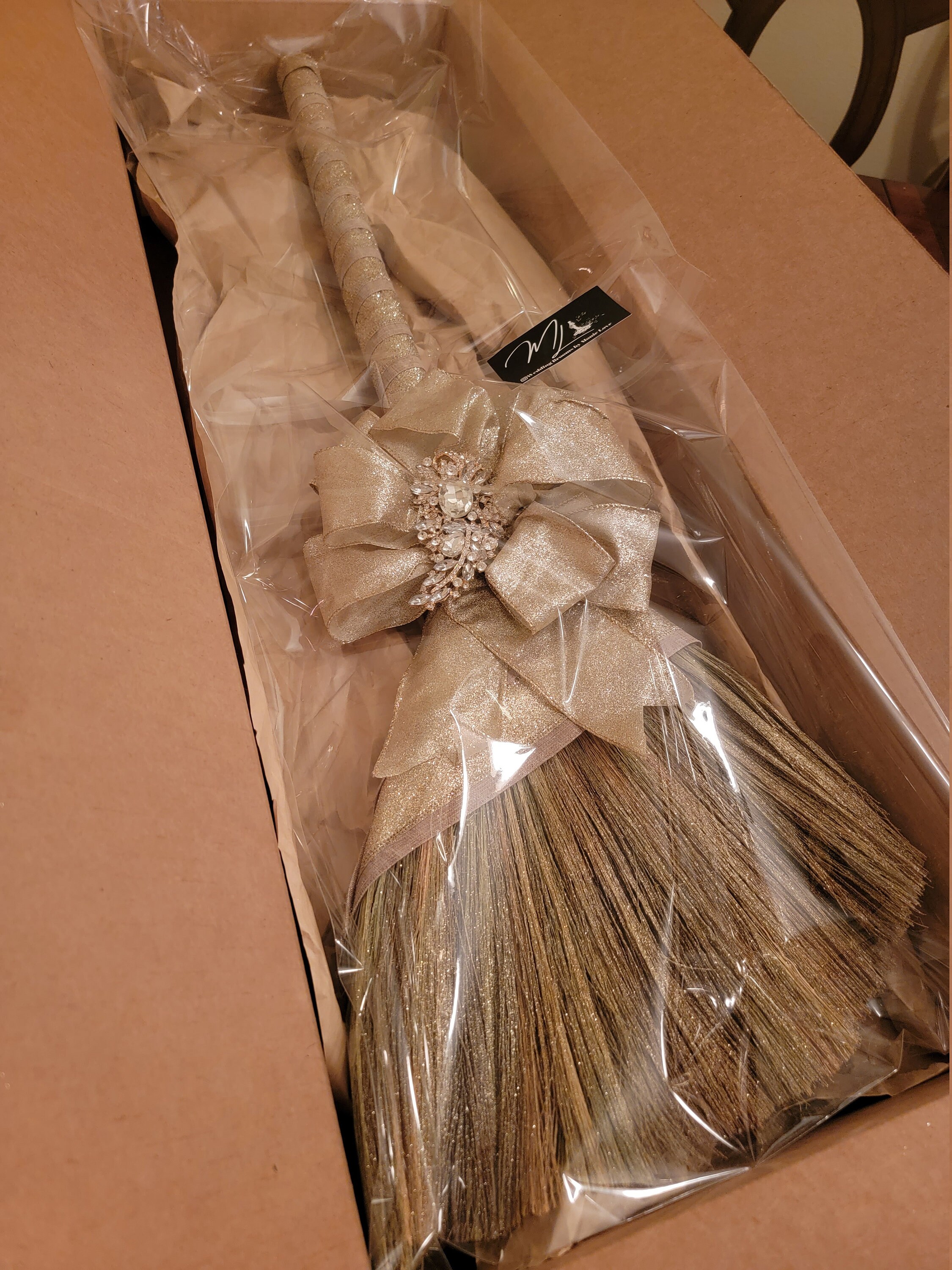 Wedding Broom Wedding Gift Jump the Broom Gift for Wedding Glam Wedding ...