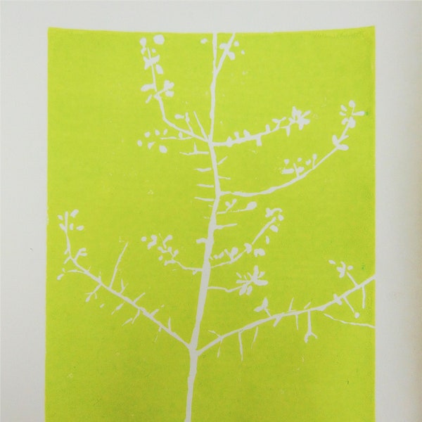 Trees Linocut - Etsy UK