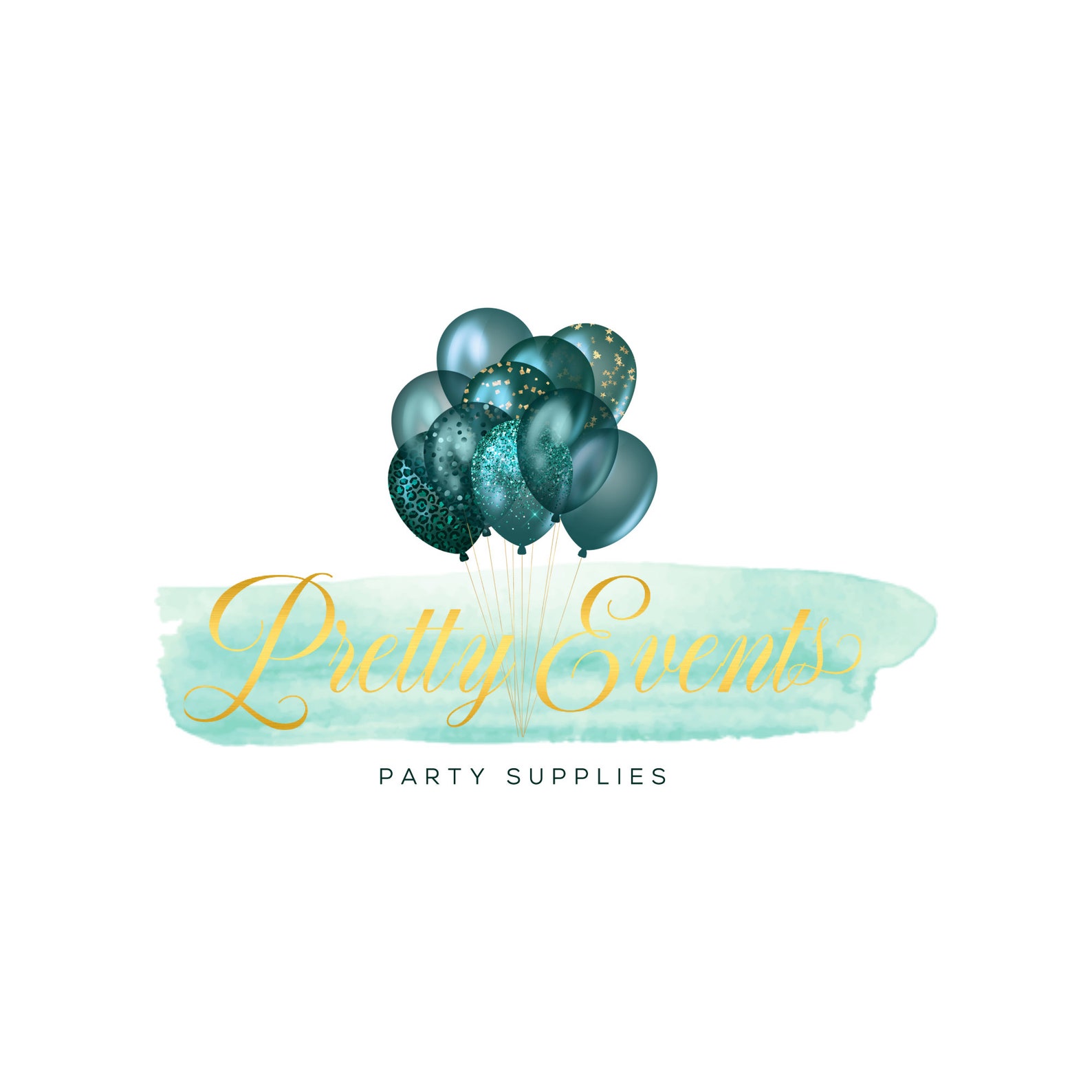 Balloon Logos, Event Logo Design, Party Planner Logo, Party Shop, Party ...