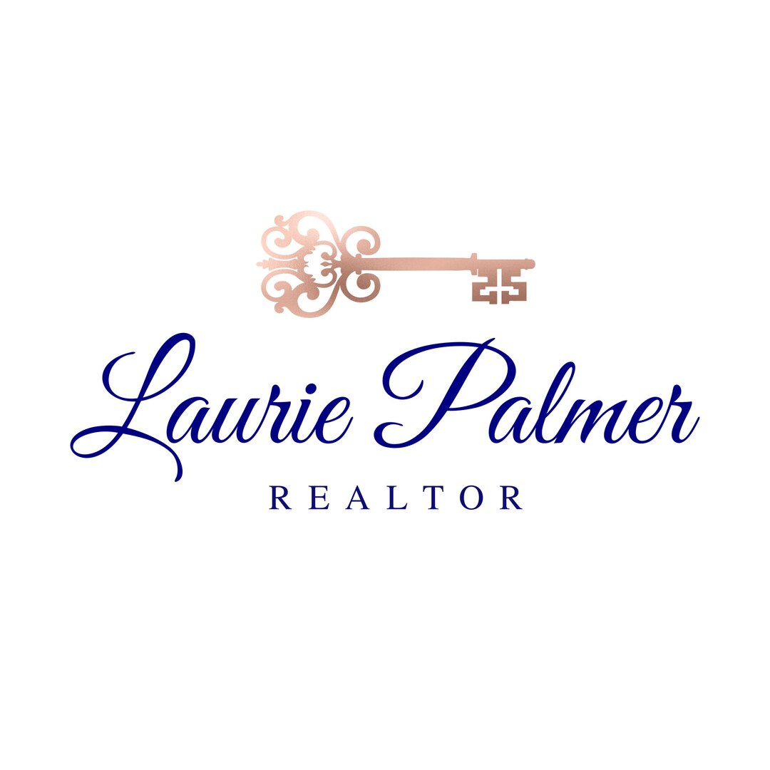 Realtor Logo Key Rose Gold Realtor Logo Real Estate Logo - Etsy