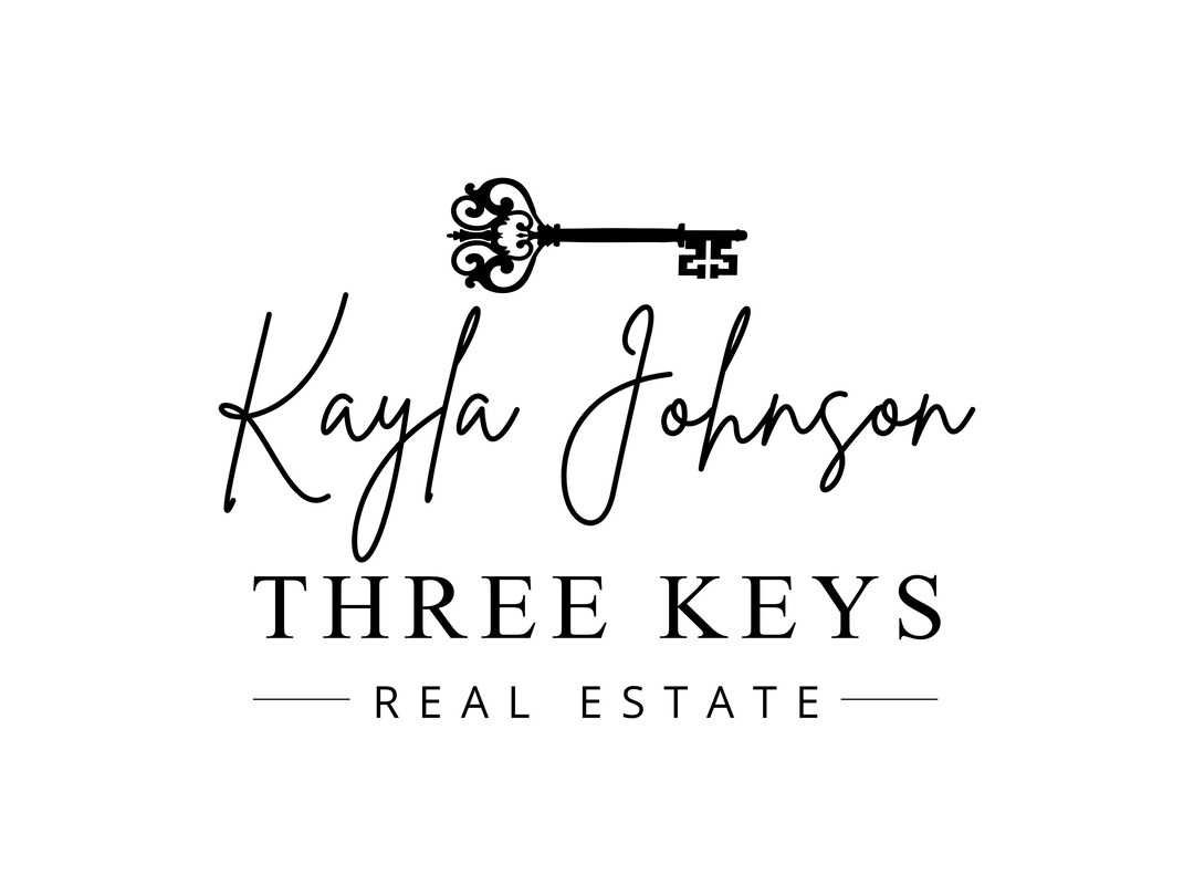 Real Estate Logo Key, Realtor Logo Key, Real Estate Key Logo, Signature ...