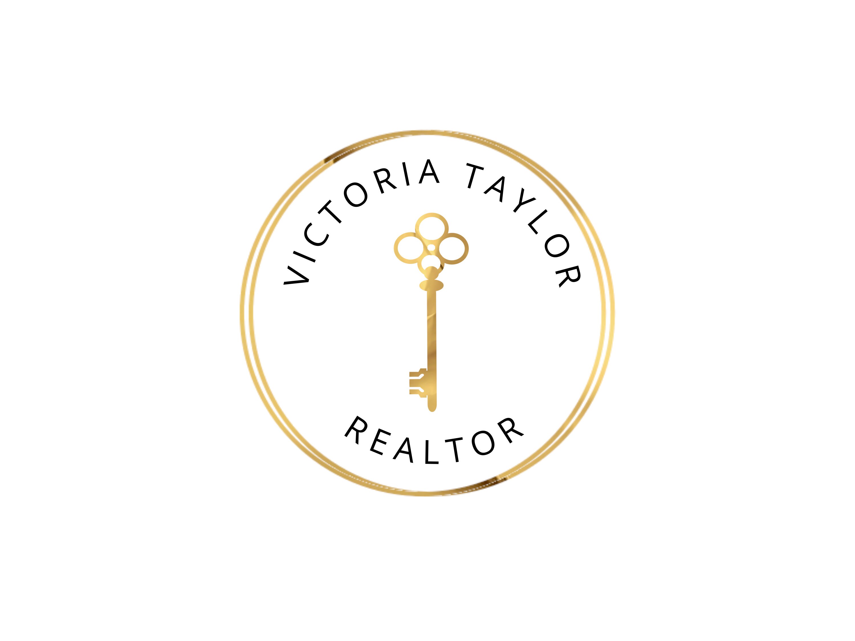 Gold Real Estate Logo Key Logo Gold and Black Real Estate | Etsy