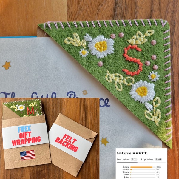 Corner Bookmark - Etsy