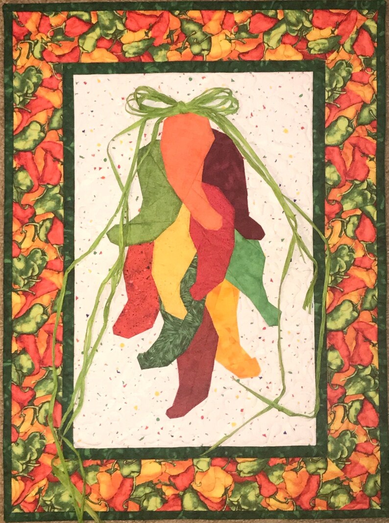 Chili Ristra Paper Pieced Pattern - Etsy