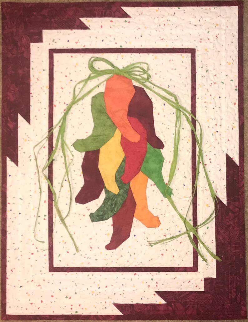 Chili Ristra Paper Pieced Pattern - Etsy