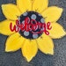 Welcome Sunflower Door Hanger/summer Door Hanger/yellow - Etsy