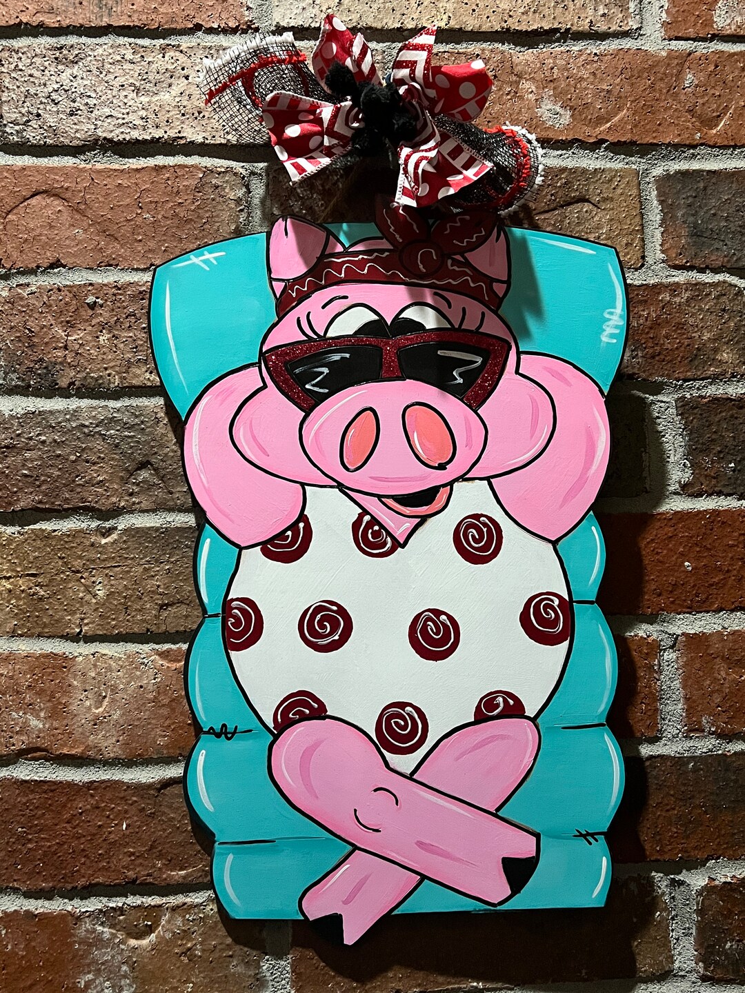 IN STOCK Ready to Ship/chunky Dunkin Hog Door Hanger/piggie - Etsy