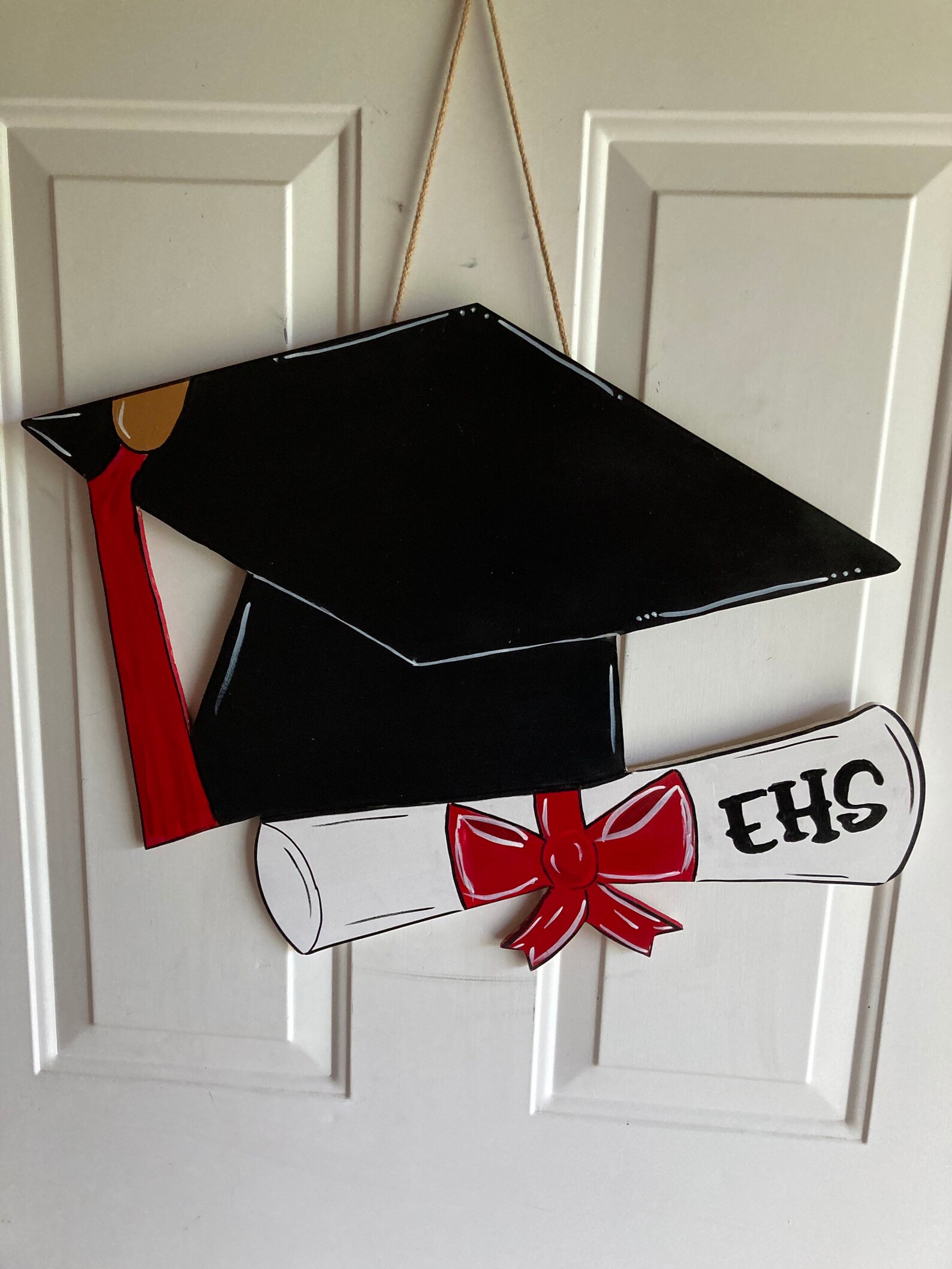 Graduation Door Hanger/senior Door Hanger/mortar Board & | Etsy