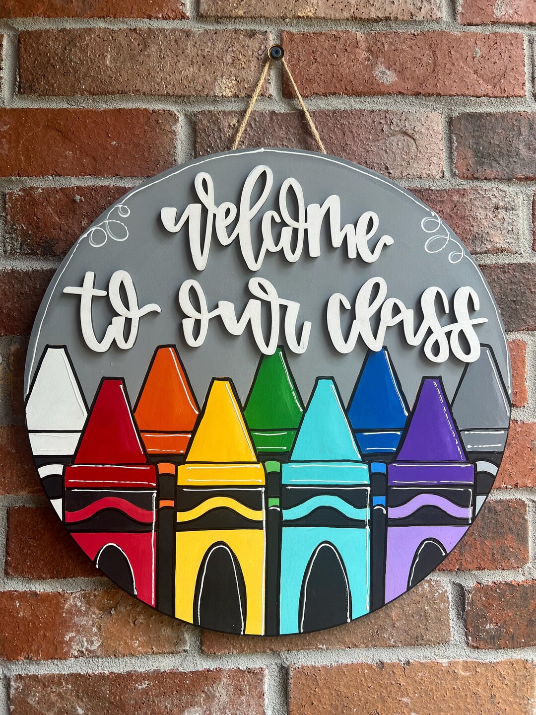 Last One Ready to Ship/ Teacher Door Hanger/welcome to Our Class Door ...
