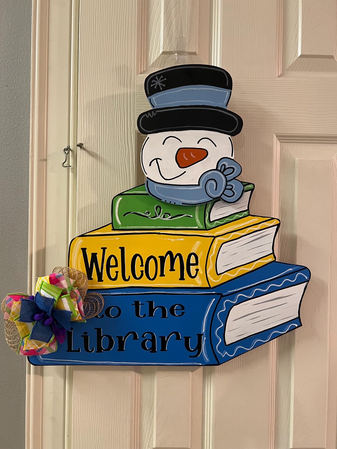 Library or Classroom Interchangeable Door Hanger/personalized Librarian ...