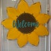 Welcome Sunflower Door Hanger/summer Door Hanger/yellow - Etsy