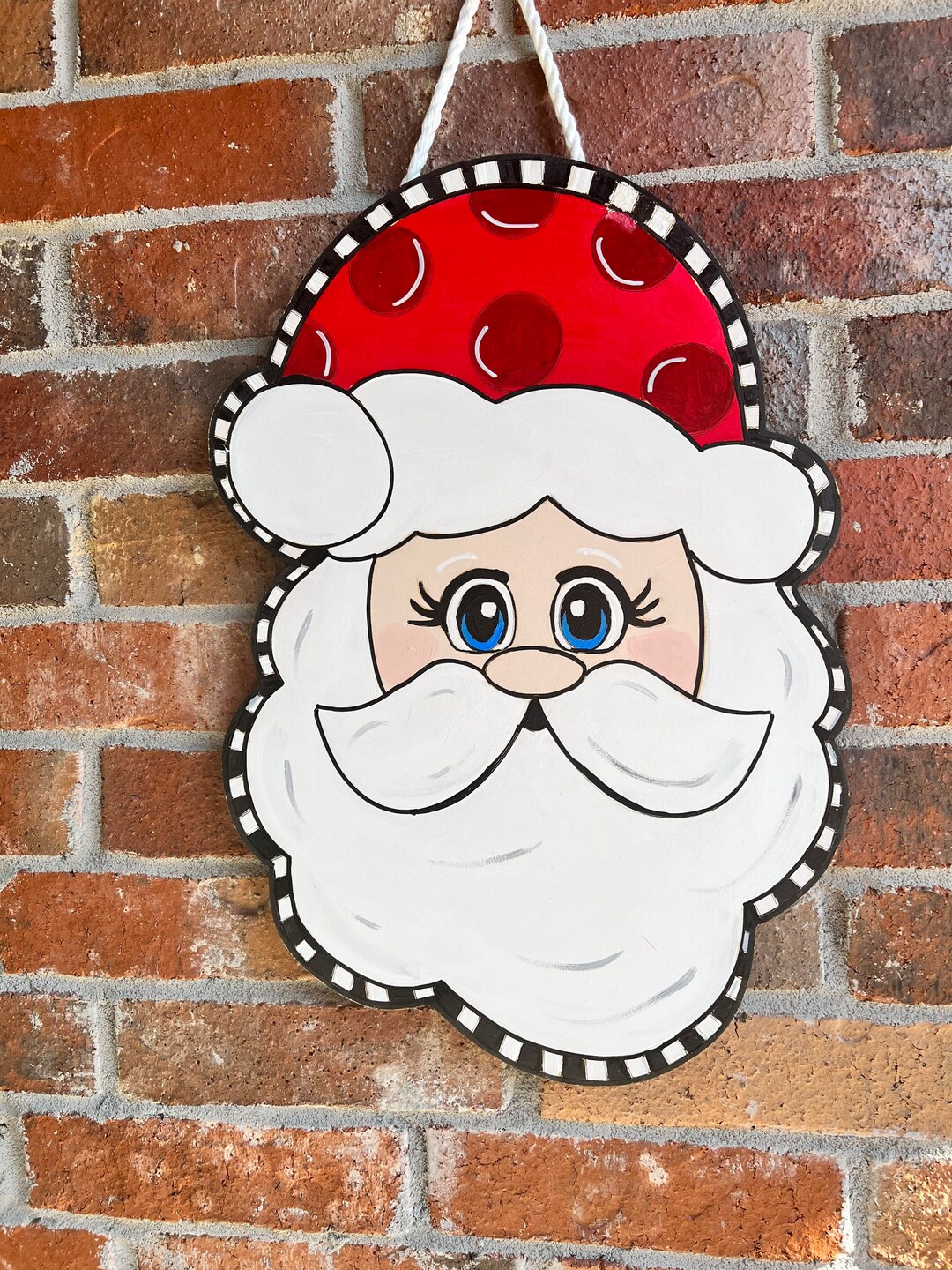 Christmas Door Hanger/santa Door Hanger/holiday Door Hanger - Etsy