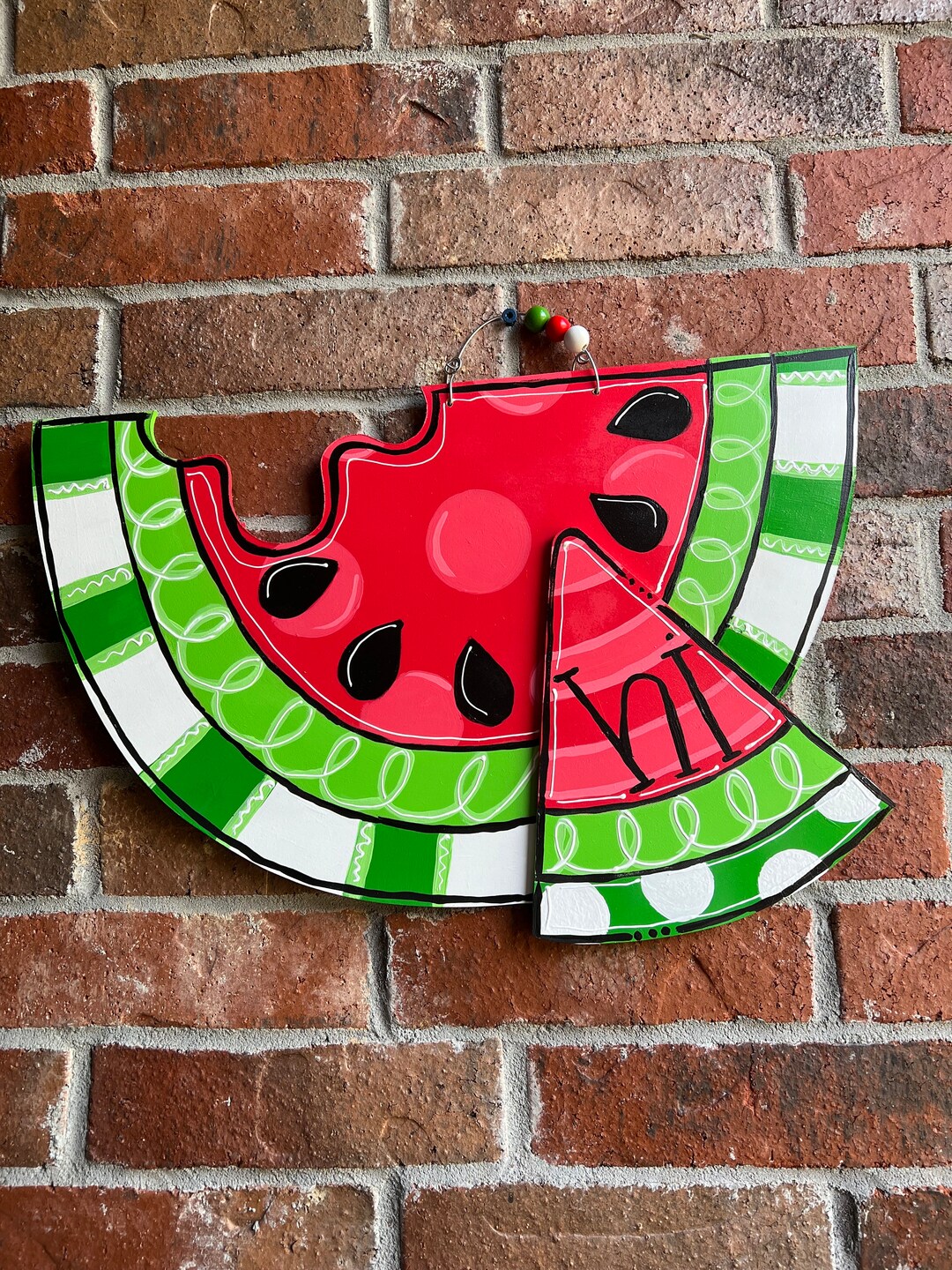 Watermelon Slice Hanger/ Summer Door Hanger/watermelon Door Hanger ...