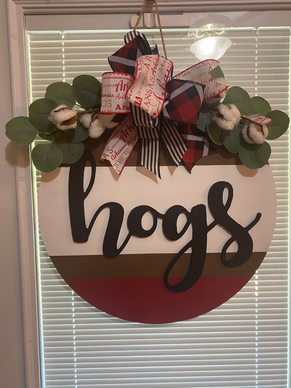 Arkansas Door Hanger/ Door Hanger/hog Door Hanger/razorback | Etsy