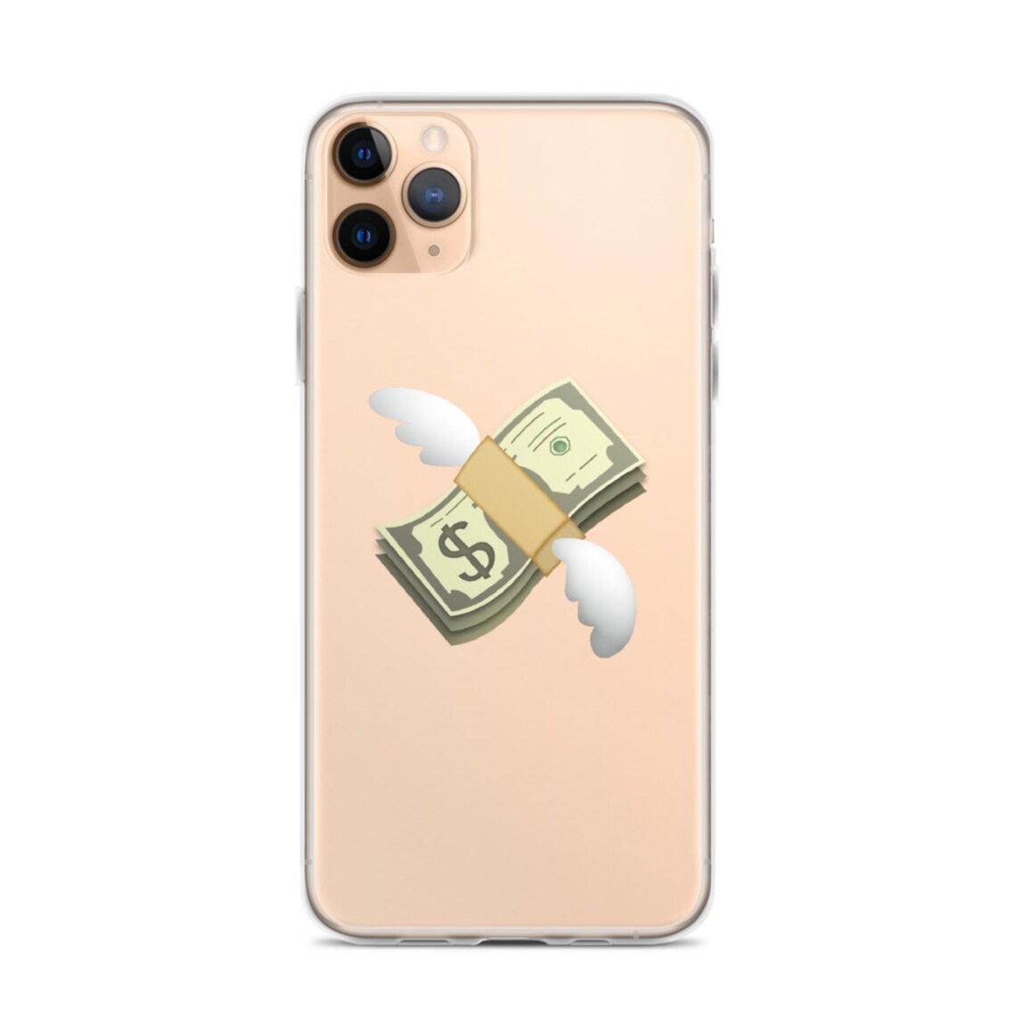 Money iPhone Case Clear iPhone Case with flying cash image | Etsy