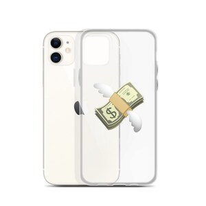 Money iPhone Case Clear iPhone Case With Flying Cash Image - Etsy