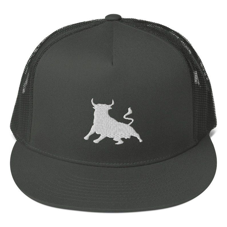 Wall Street Bull Snapback Hat Stock Trading and Investing Apparel ...