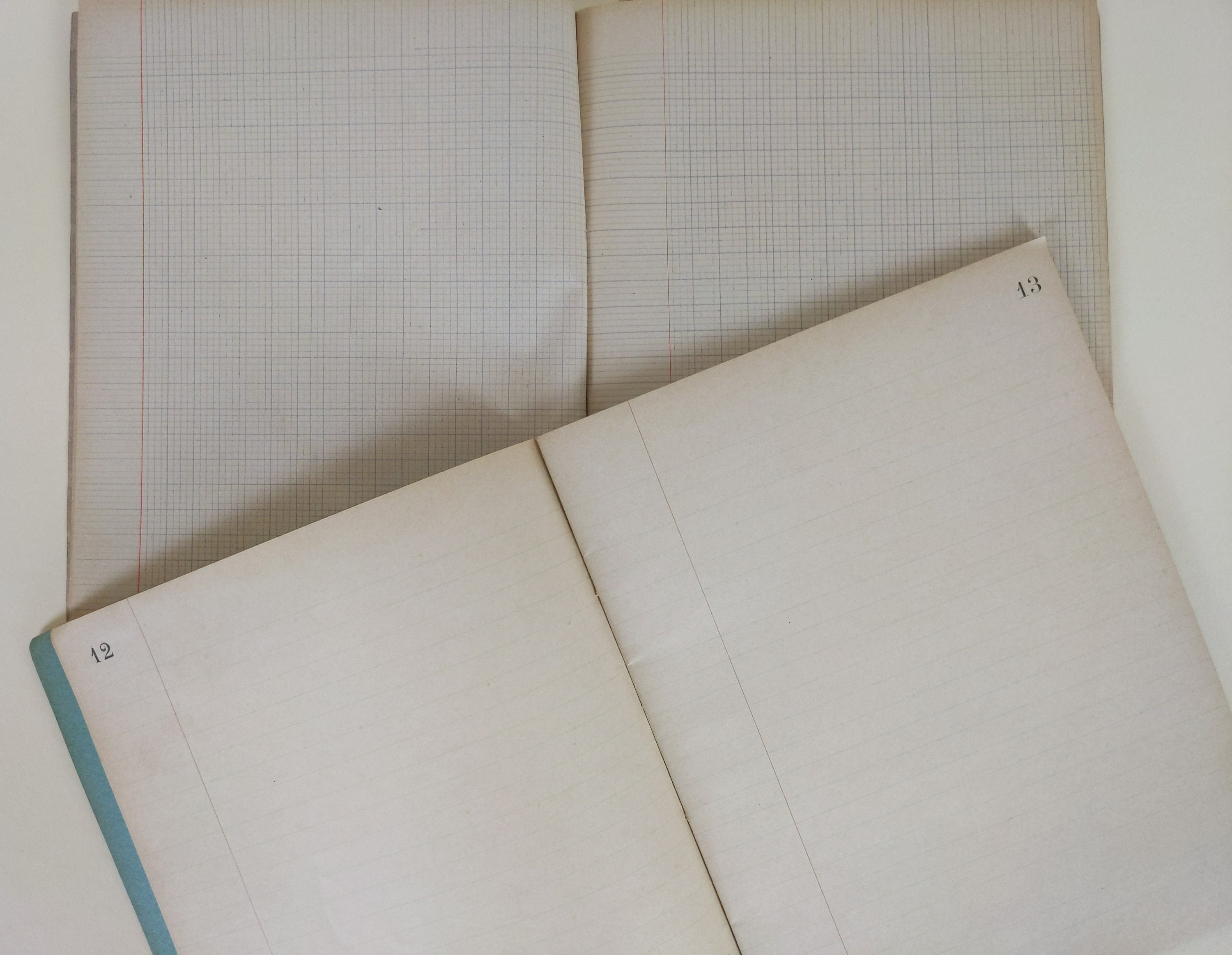 2 Antique French Paris Students Classroom Homework Notebooks - Etsy