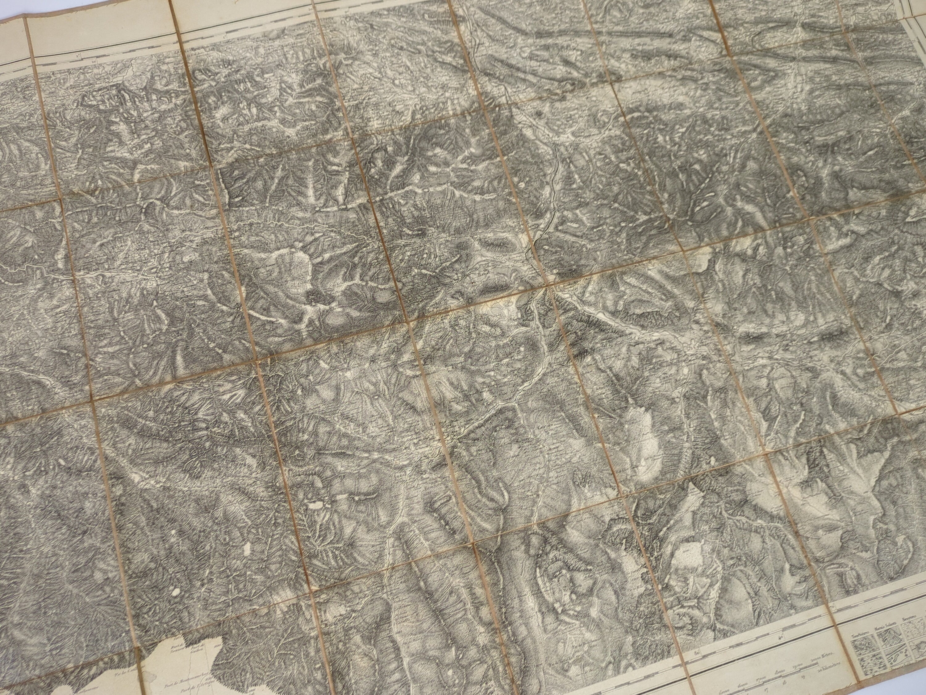 Antique French Map of Foix and Countryside in France, 1800s Lemercier ...