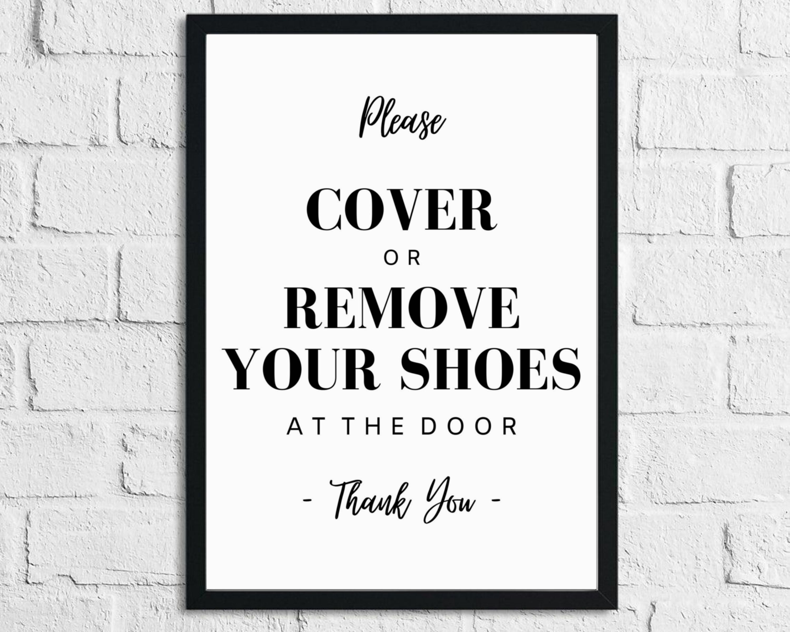 Please Remove Shoes Sign, Open House Sign, Real Estate Sign, Real ...