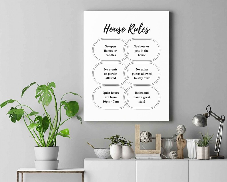 Fillable and Editable Airbnb House Rules Printable, House Rules Sign ...