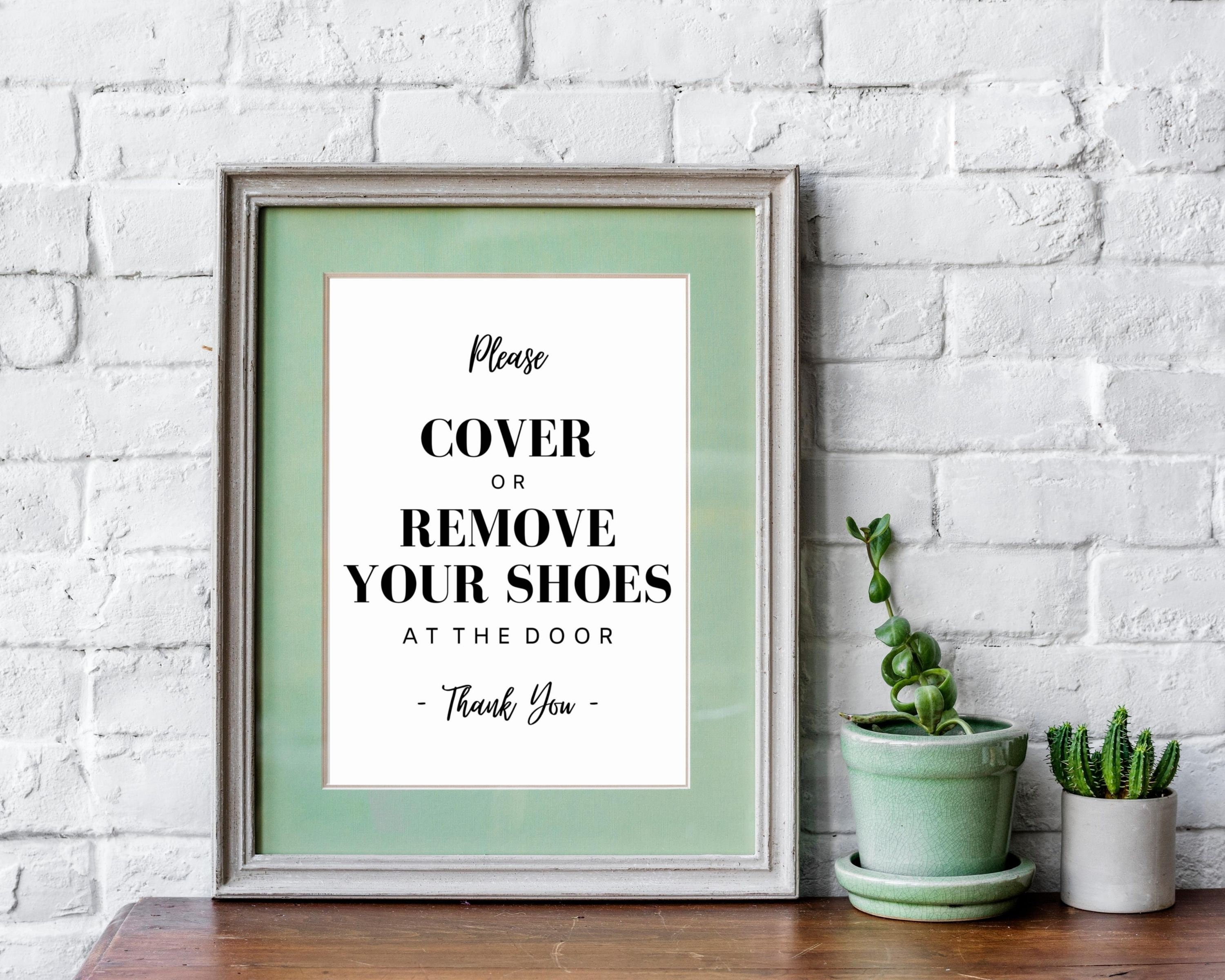 Please Remove Shoes Sign, Open House Sign, Real Estate Sign, Real ...