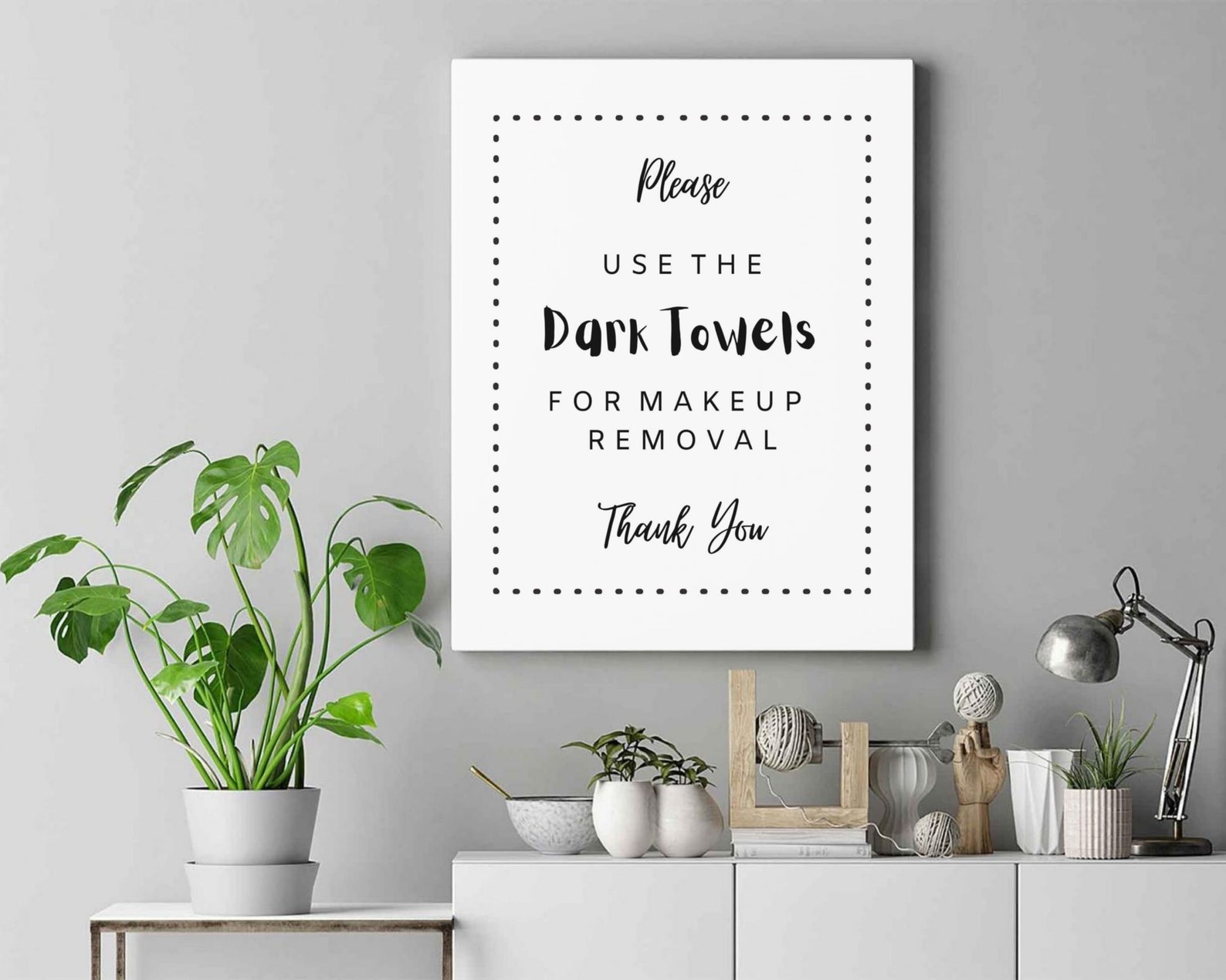 Airbnb Printable, Makeup Removal Sign, Use Dark Towel Sign, Airbnb Host ...