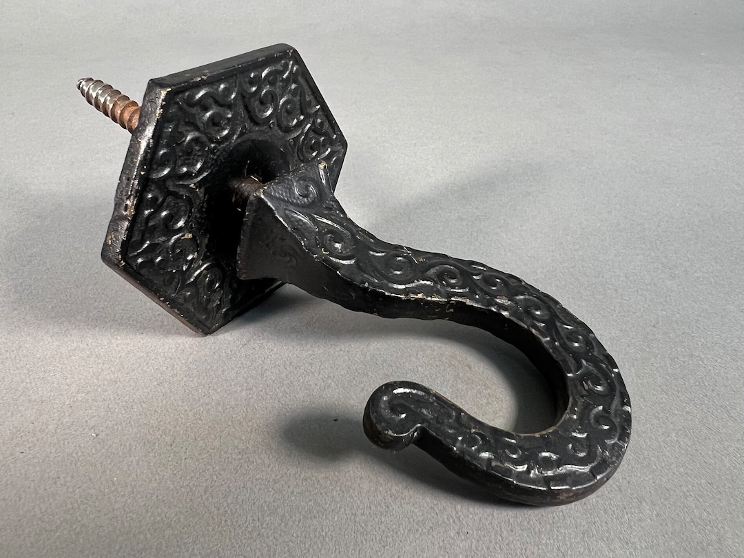 Antique 1880s Eastlake Cast Iron CEILING HOOK Lamp Hardware Design ...