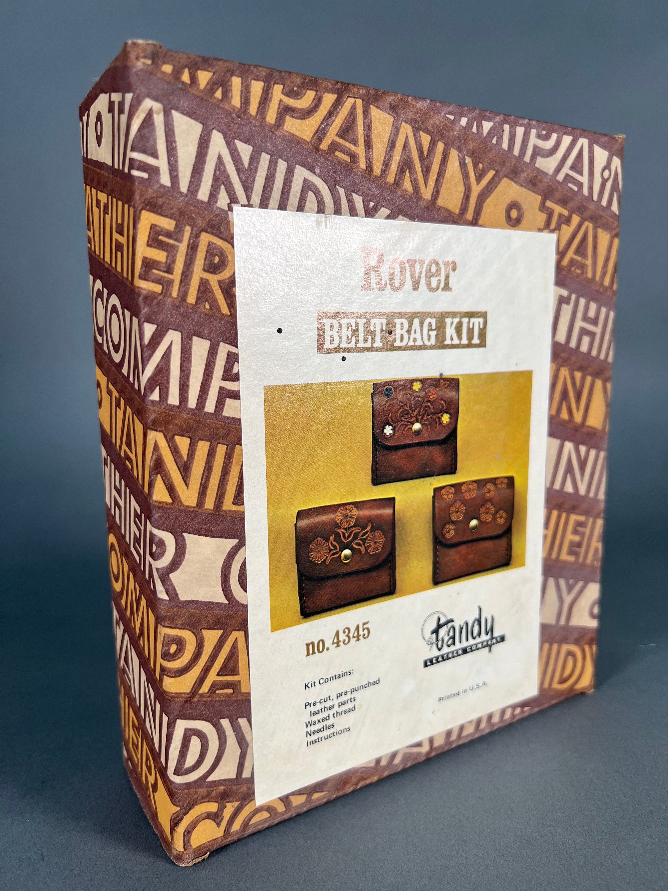 Vintage 1970s TANDY Leather BELT BAG Kit Purse Hippie Boho Craft ...