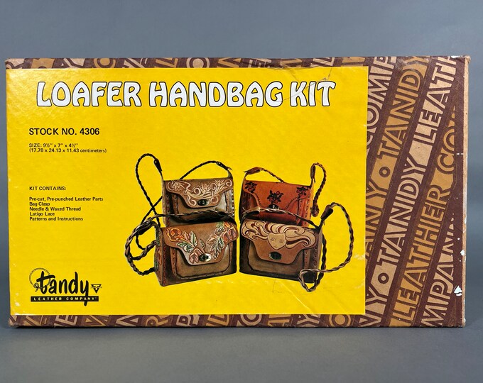 Vintage 1970’s TANDY Leather LOAFER HANDBAG Kit - Purse - Satchel ...