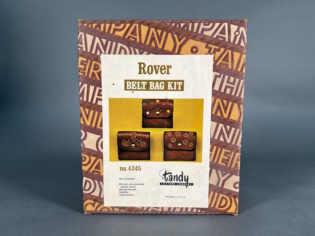 Vintage 1970s TANDY Leather BELT BAG Kit Purse Hippie Boho Craft ...