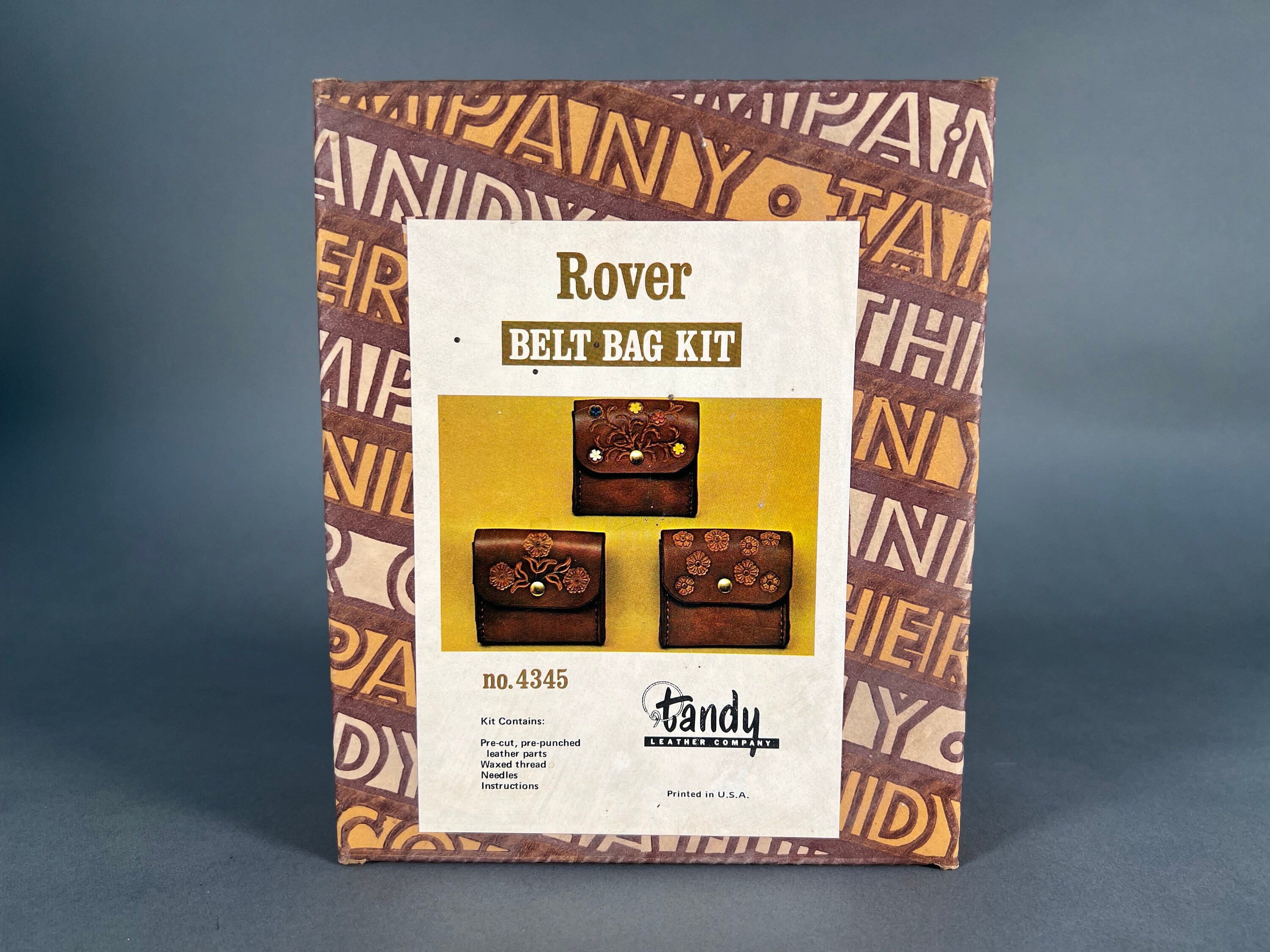 Vintage 1970s TANDY Leather BELT BAG Kit Purse Hippie Boho Craft ...