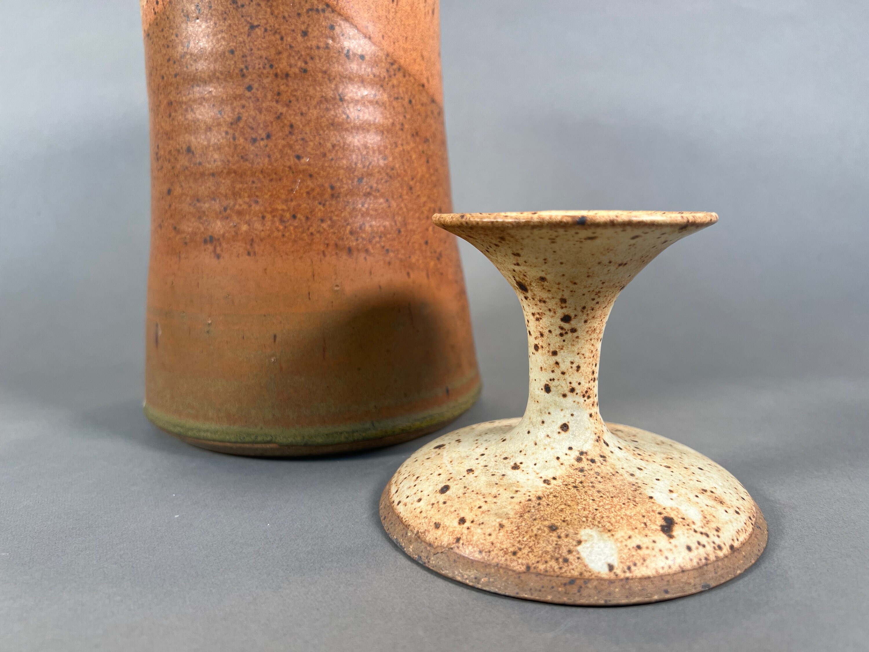 Vintage 1970s BETH ANDREWS Studio Pottery Lidded Jar VASE Upstate New ...