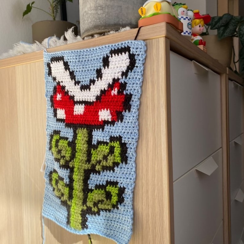 CROCHET PATTERN! 8 Bit Mario Blanket - Etsy