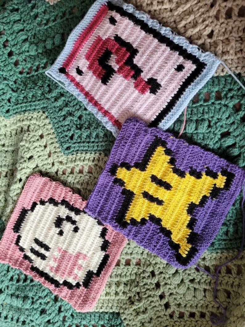 CROCHET PATTERN! 8 Bit Mario Blanket - Etsy