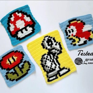 CROCHET PATTERN! 8 Bit Mario Blanket - Etsy