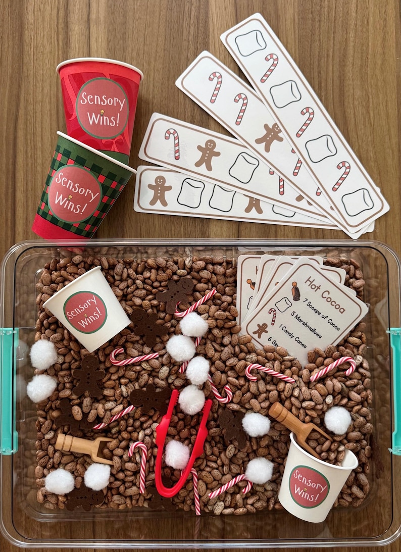 Educational Winter Hot Cocoa Sensory Bin Extras - Etsy