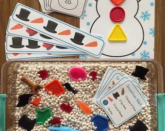 Hot Chocolate Sensory Bin: Winter Preschool Learning Game - Etsy