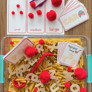 Educational Alphabet Soup Sensory Bin Extras - Etsy