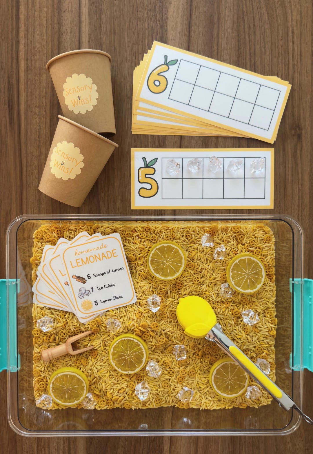 Educational Lemonade Sensory Bin Extras - Etsy
